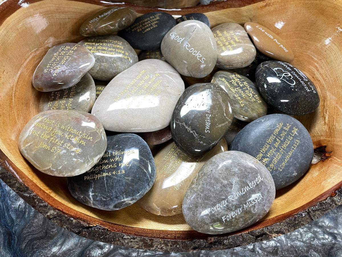 Inspirational River Rocks| Personal Handcrafted Displays