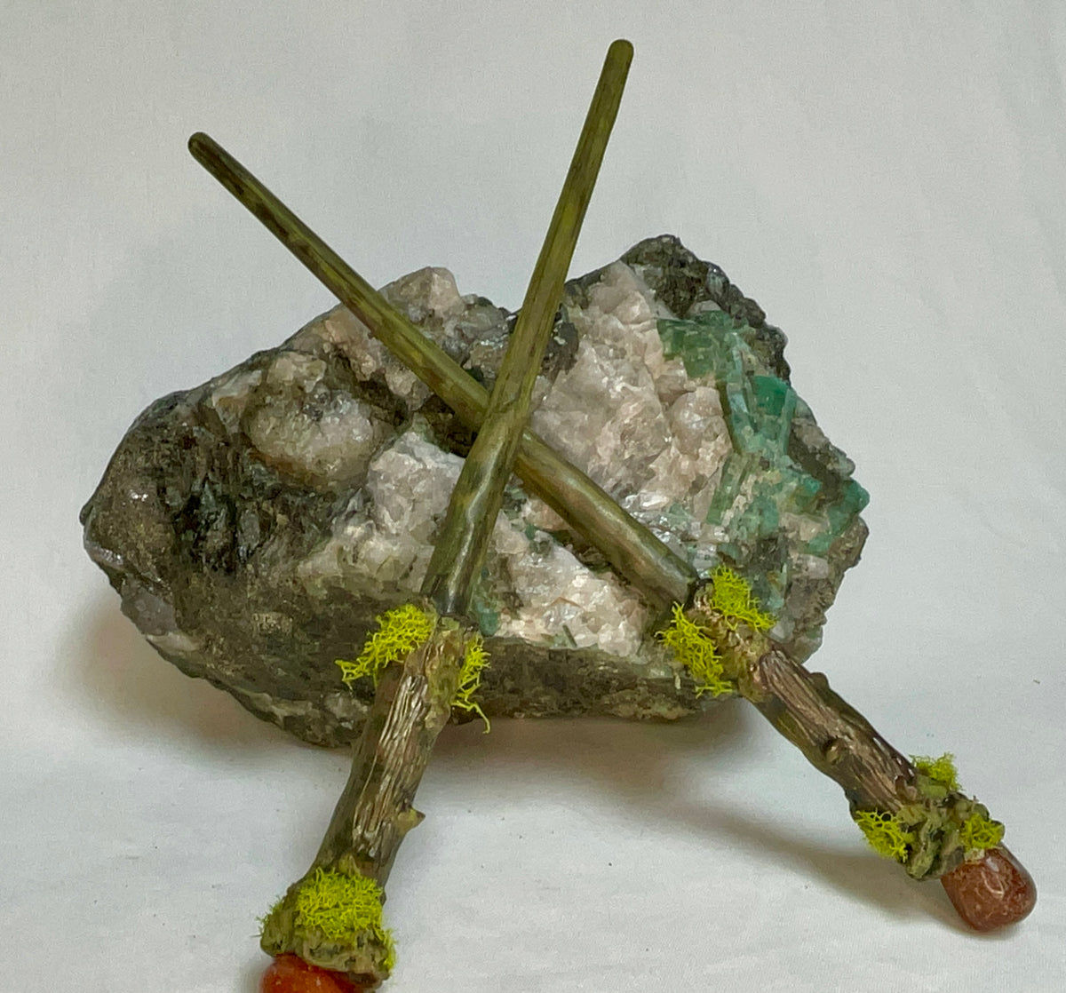 Magic Wands with Carnelian Stone Handles| Personal Handcrafted Displays