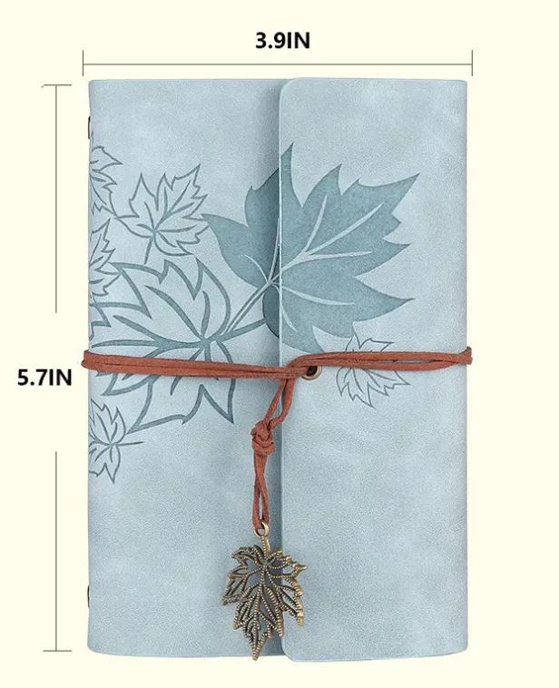 Maple Leaf Vintage Style Notebook| Personal Handcrafted Displays