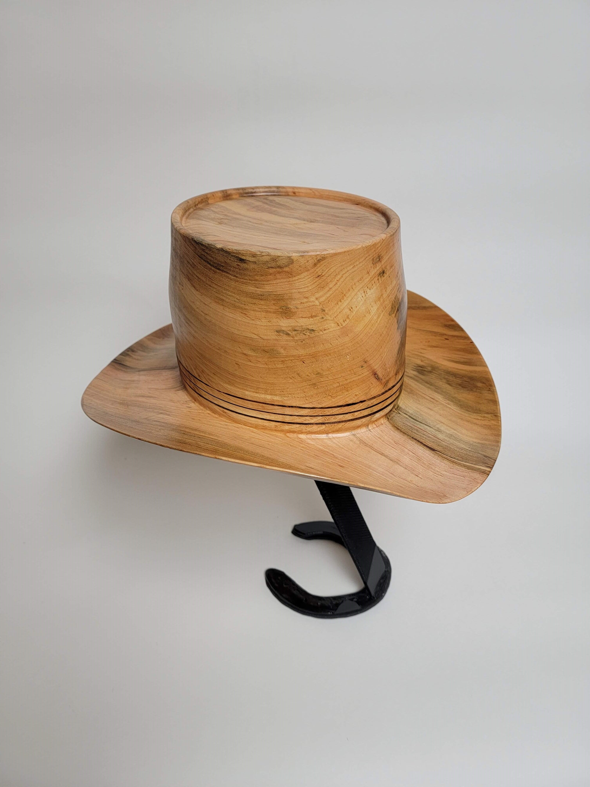 Maple Cowboy Hat - Rare Wood Turned Men's Headwear #275| Personal ...