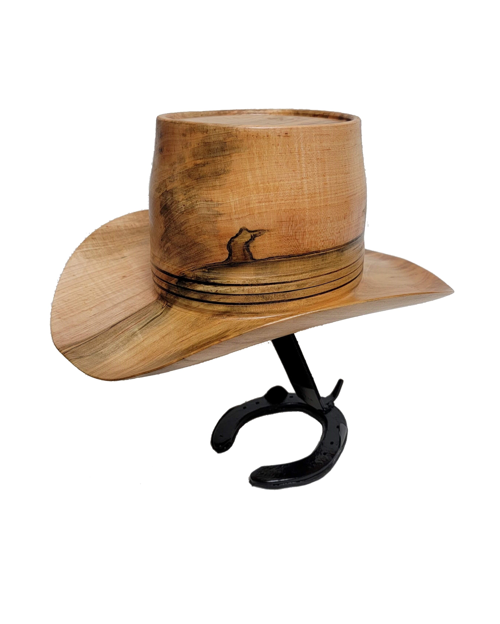 Maple Cowboy Hat - Rare Wood Turned Men's Headwear #275| Personal ...