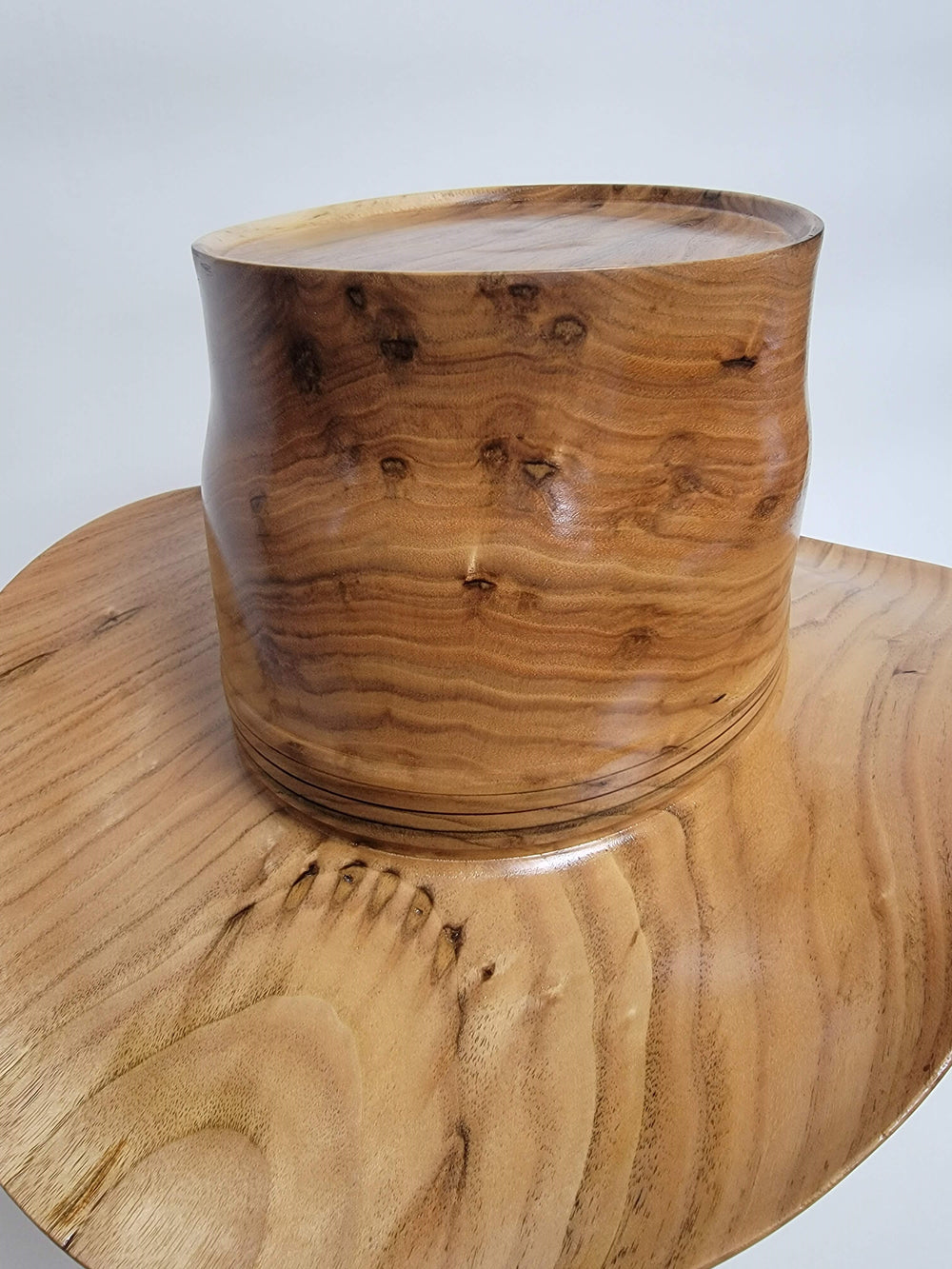 Butternut Cowboy Hat - Rare Wood Turned Men's Headwear #378| Personal ...