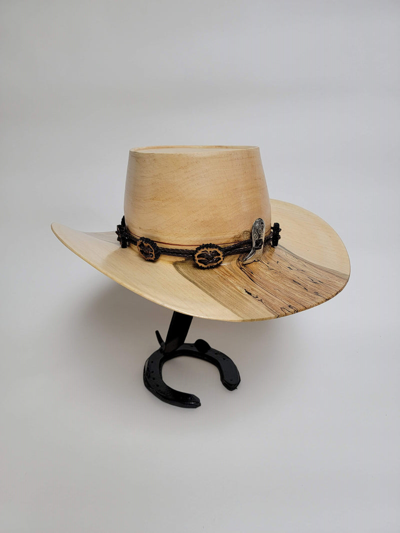 Maple Outback Hat - Rare Wood Turned Men's Headwear #402| Personal ...