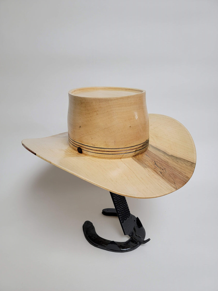 Maple Outback Hat - Rare Wood Turned Men's Headwear #405| Personal ...