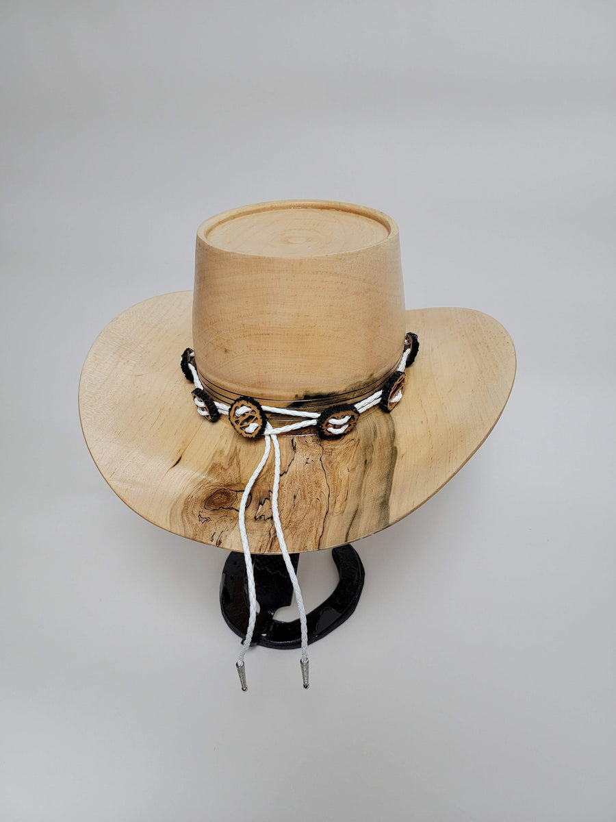 Maple Outback Hat - Rare Wood Turned Men's Headwear #406| Personal ...