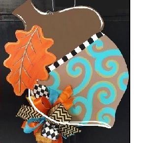 Acorn with Leaf Wood Craft Cutout| Personal Handcrafted Displays