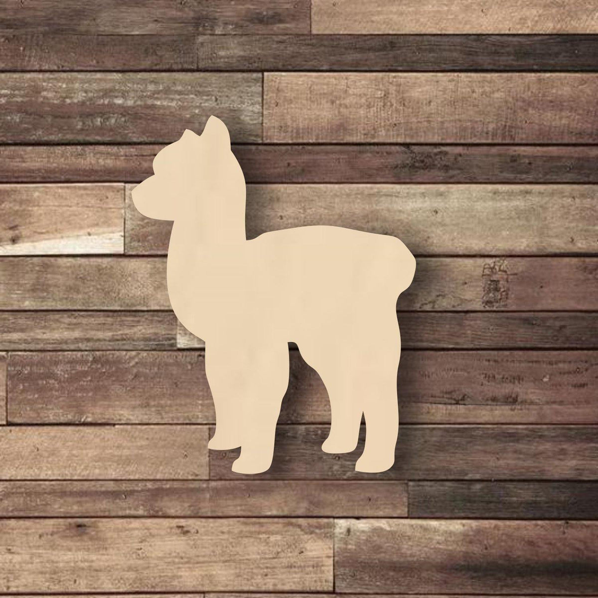 Alpaca Standing Wood Craft Cutout| Personal Handcrafted Displays