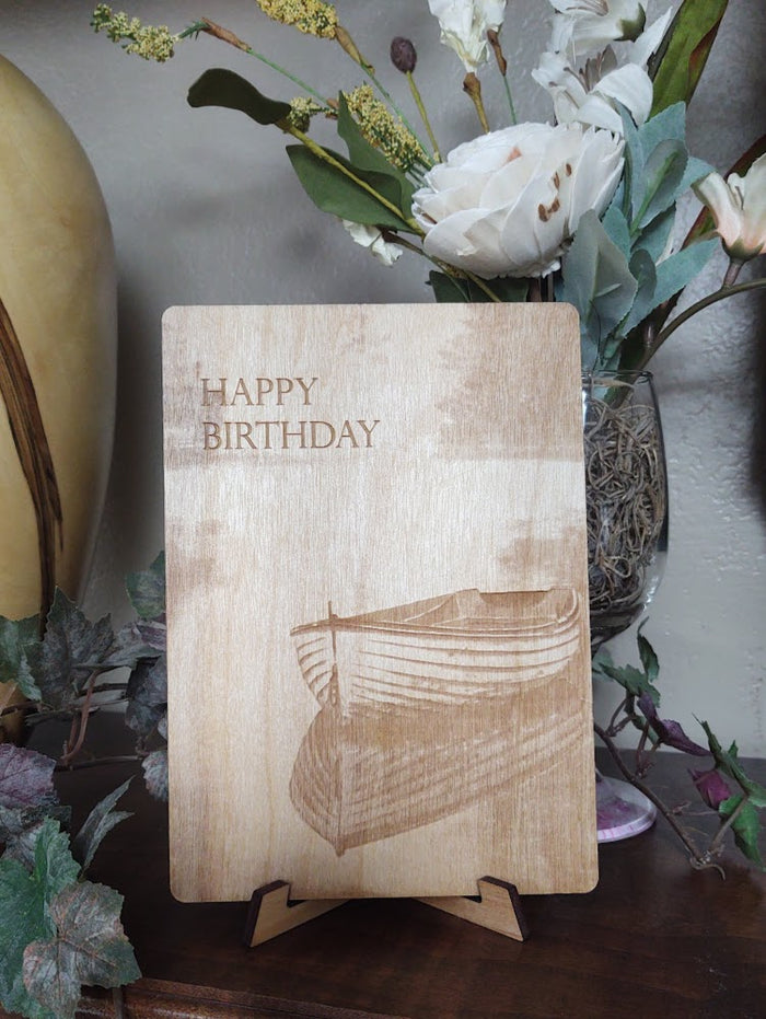 Boat Birthday Card| Personal Handcrafted Displays