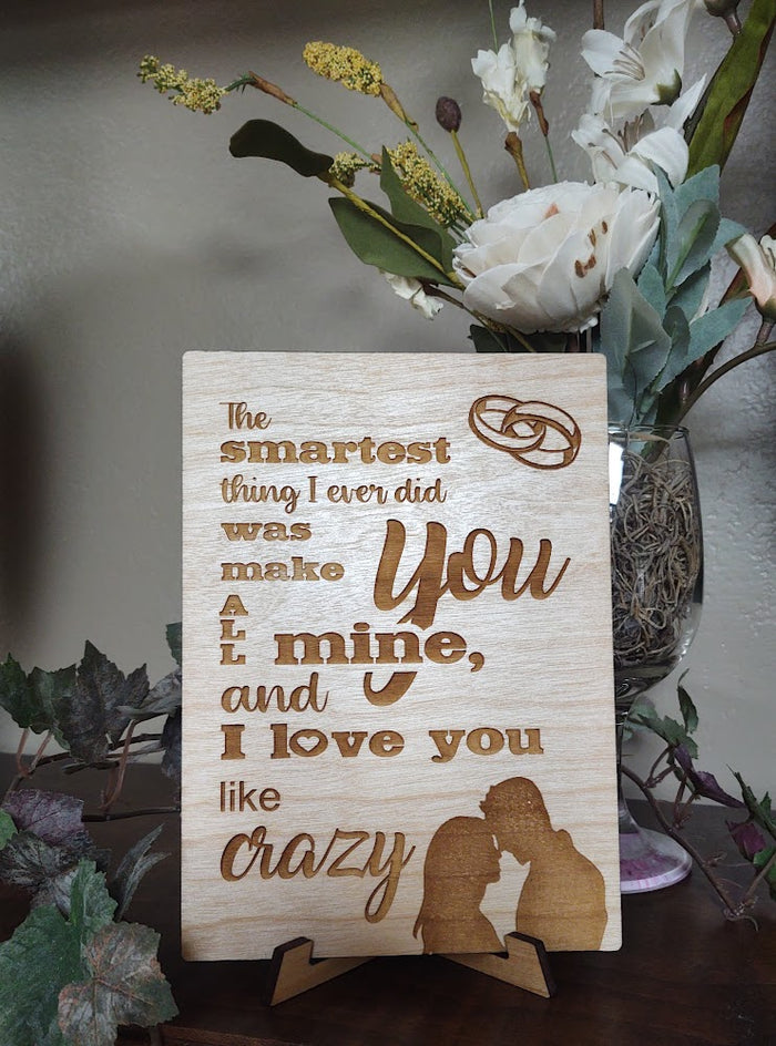 Crazy Love Greeting Card| Personal Handcrafted Displays