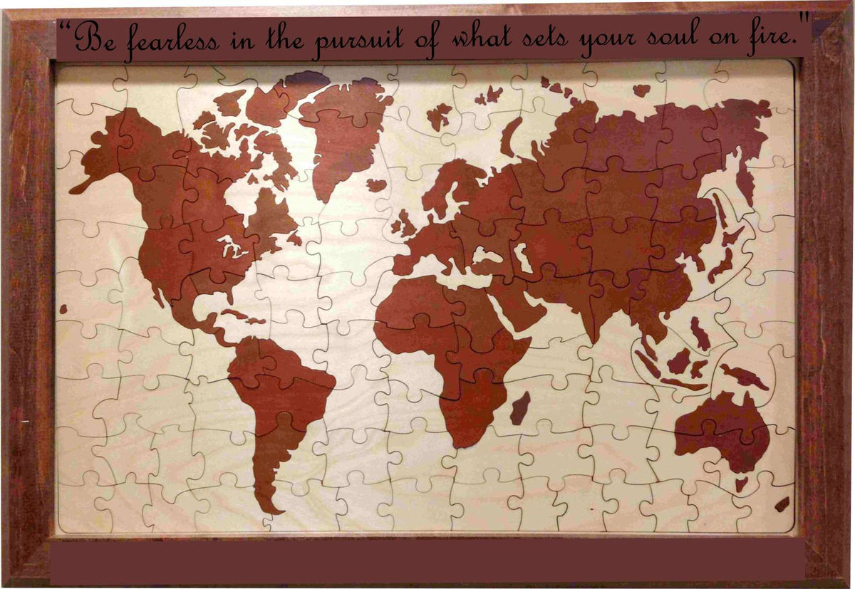 Custom World Map Wedding Guest Book Alternative Puzzle| Personal ...