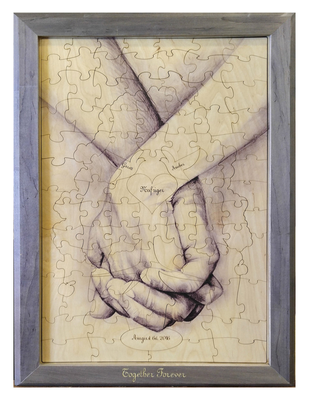Custom Frame Engraving| Personal Handcrafted Displays