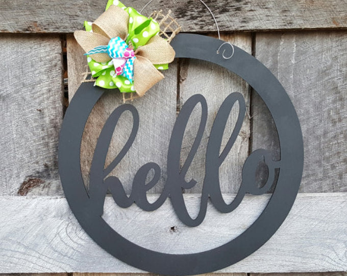 Hello Circle| Personal Handcrafted Displays