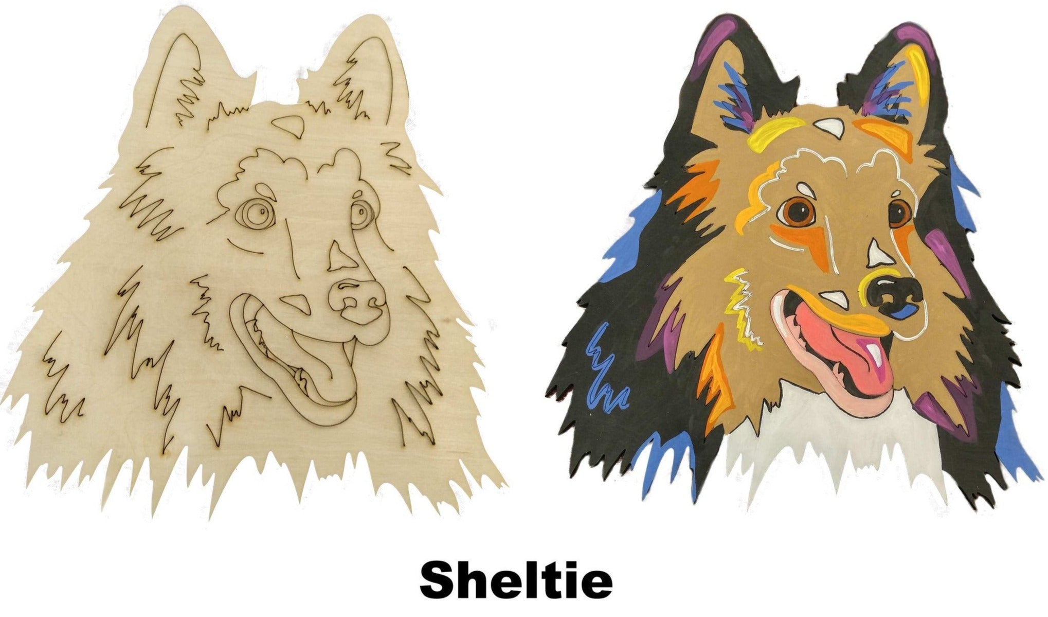 sheltie coloring pages