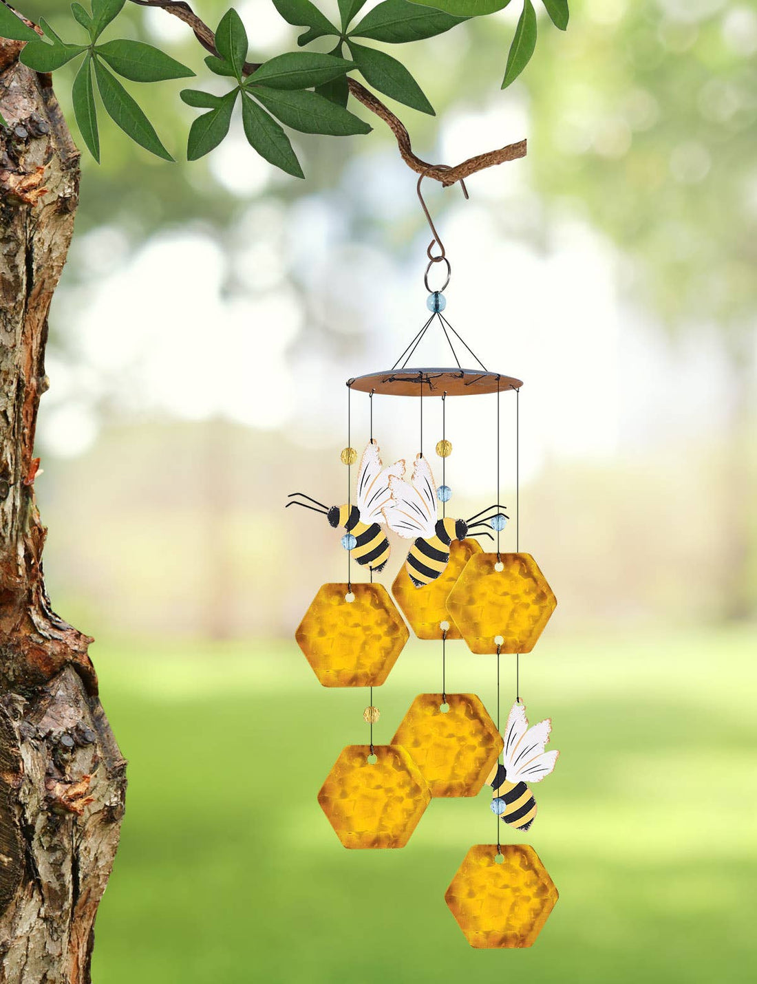 Bee Honeycomb Wind Chimes| Personal Handcrafted Displays