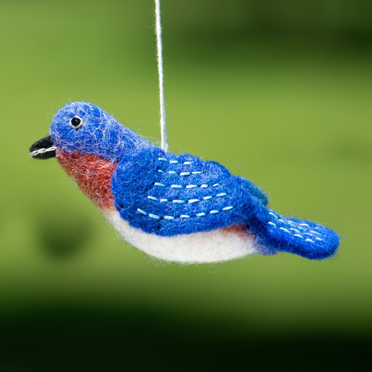 Bluebird Felted Bird Ornament| Personal Handcrafted Displays