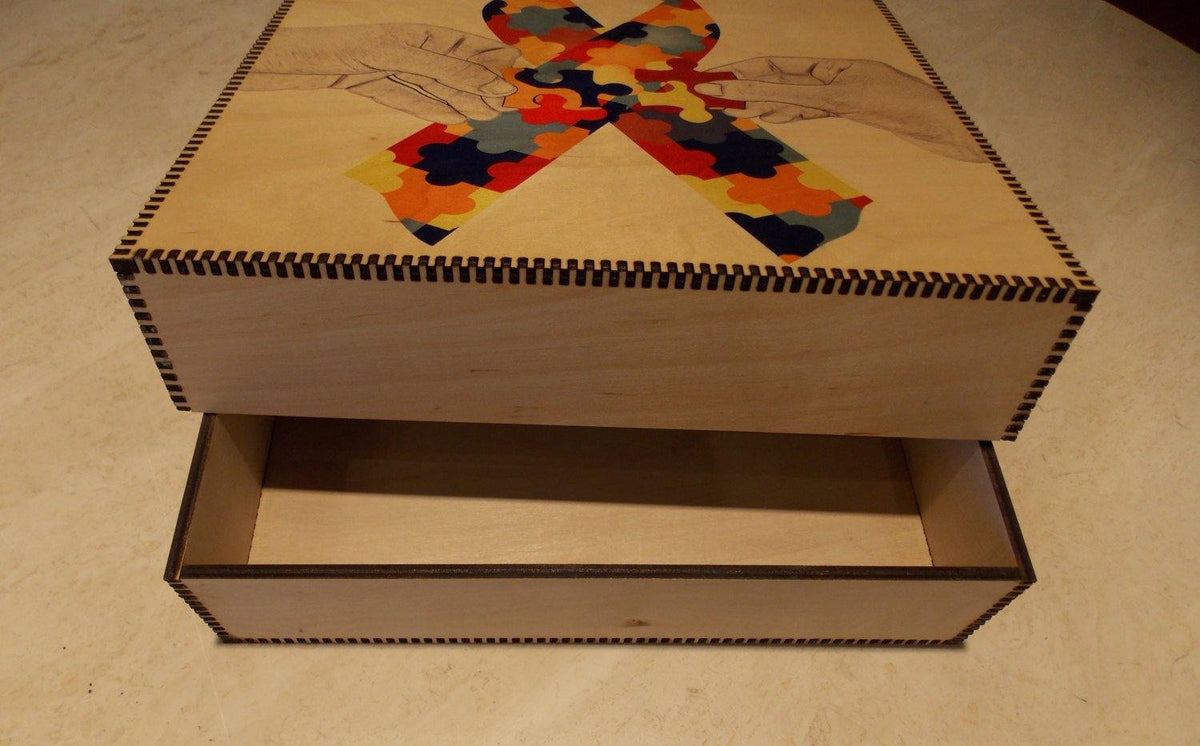 Autism Awareness Special Treasures Custom Memory Box| Personal ...