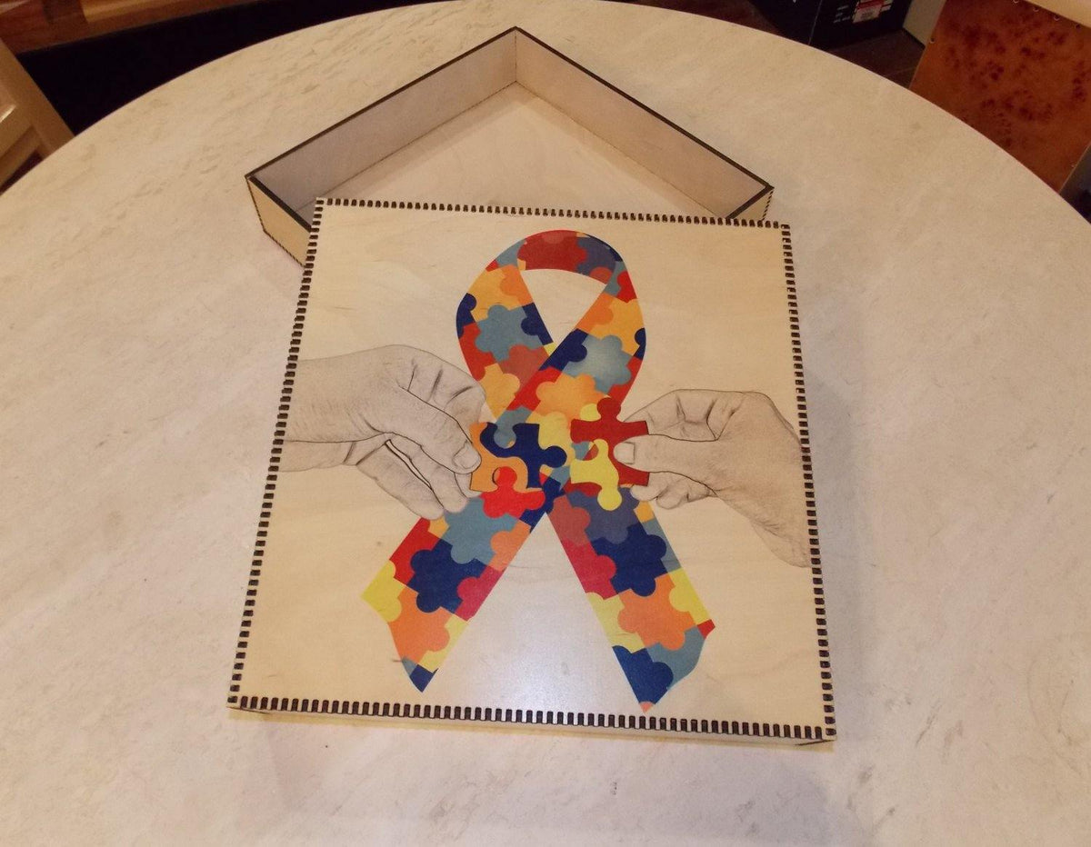 Autism Awareness Special Treasures Custom Memory Box| Personal ...
