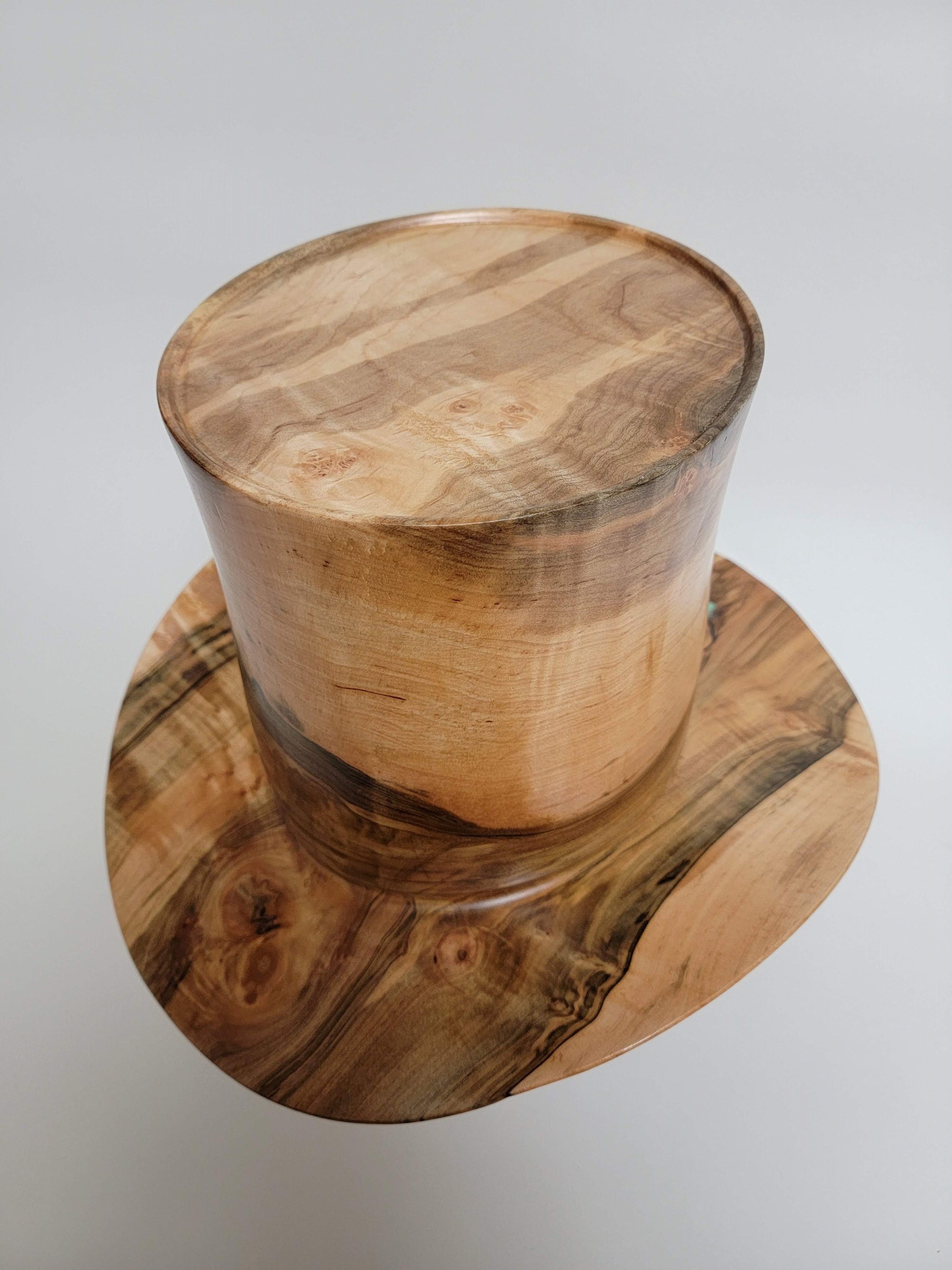 Maple with Turquoise Cowboy Hat #278 - Rare Wood Turned Men's Headwear ...