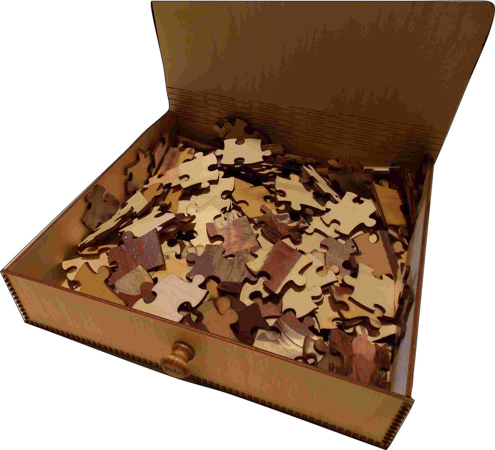 Custom Photo Puzzle Memory Box Guest Book| Personal Handcrafted Displays
